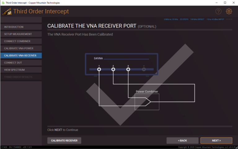 Third Order Intercept - Copper Mountain Technologies