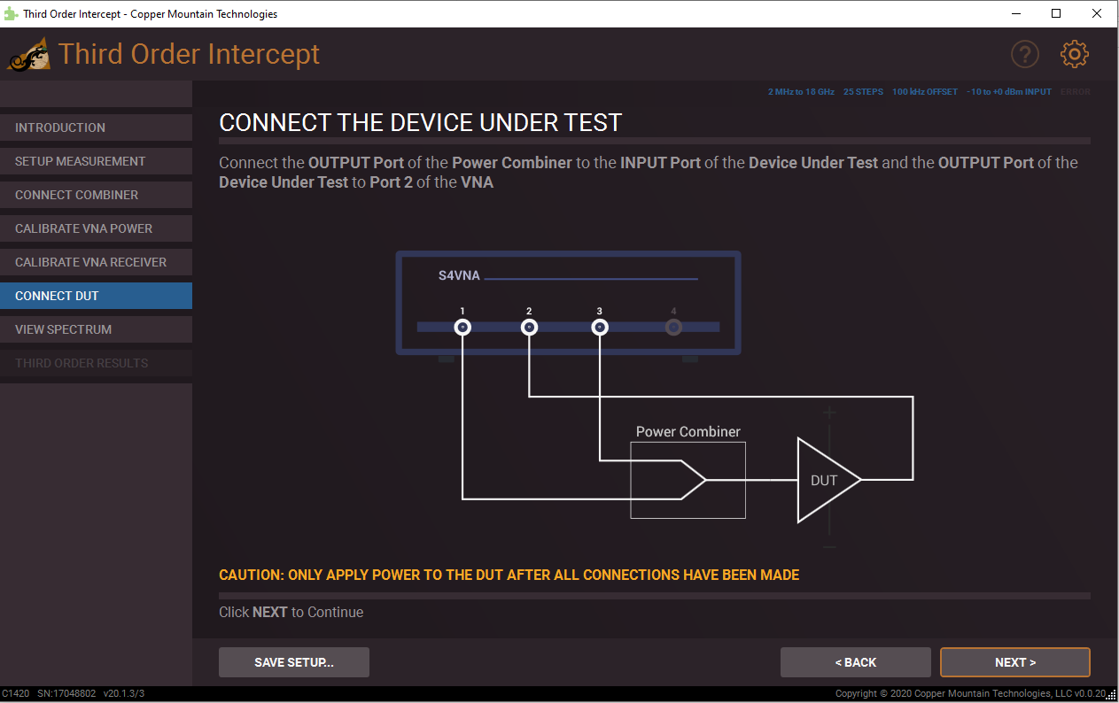 Third Order Intercept - Copper Mountain Technologies